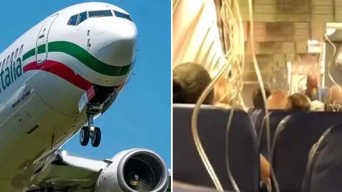 Panika na pokładzie samolotu - spokojnyy lot zmienił się w koszmar